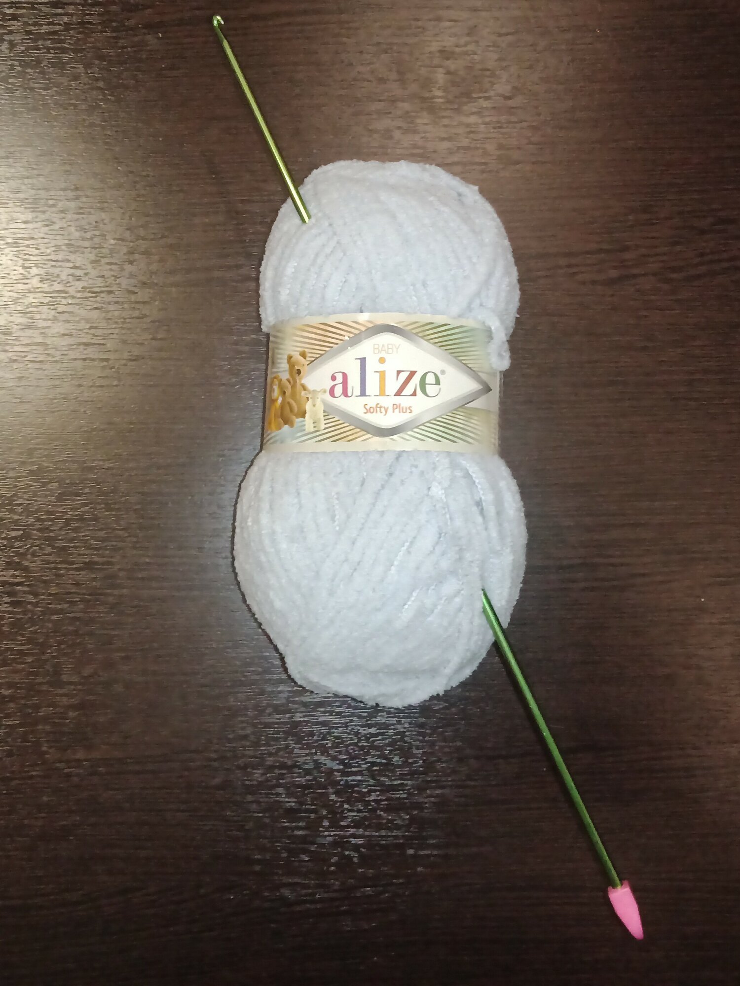 Крючок тунисский для вязания, 4 мм