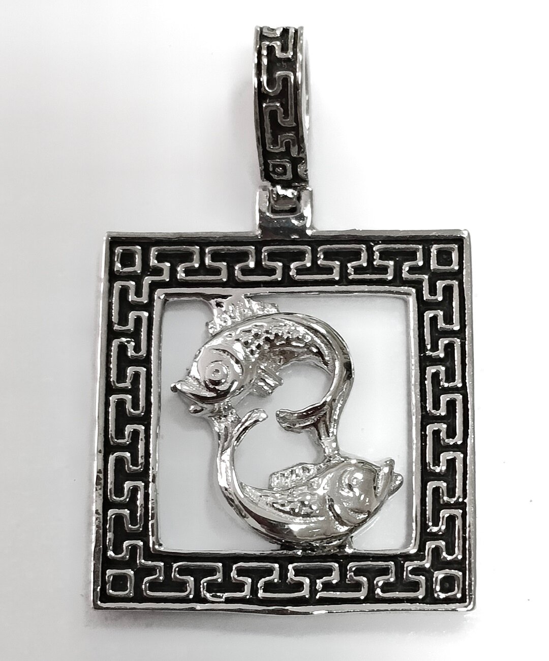 Подвеска, серебро, 925 проба, оксидирование, родирование