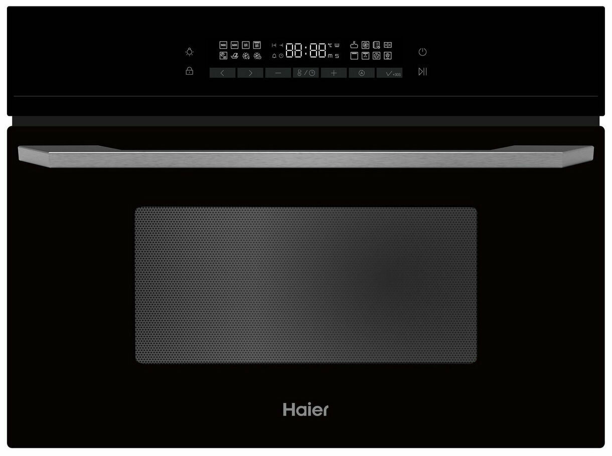 Компактный духовой шкаф С СВЧ HAIER HMX-BDC399B, сенсорное управление
