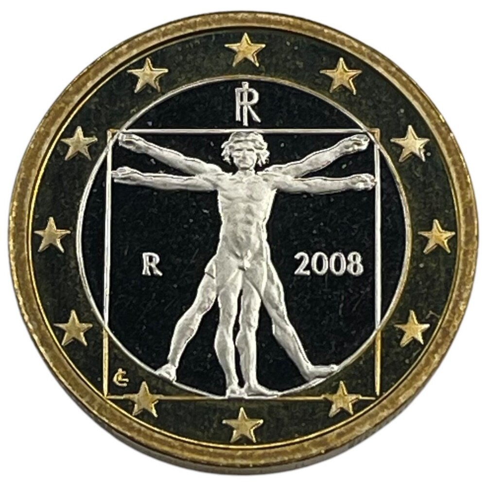 Италия 1 евро 2008 г. (Proof)