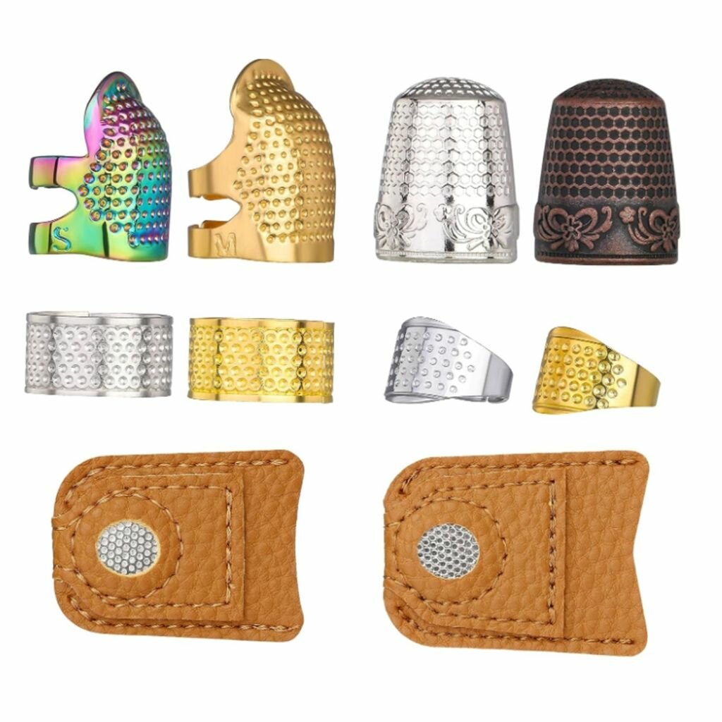 Металлические кольца для шитья наперстков, регулируемые защитные кожухи пальцев, монеты,