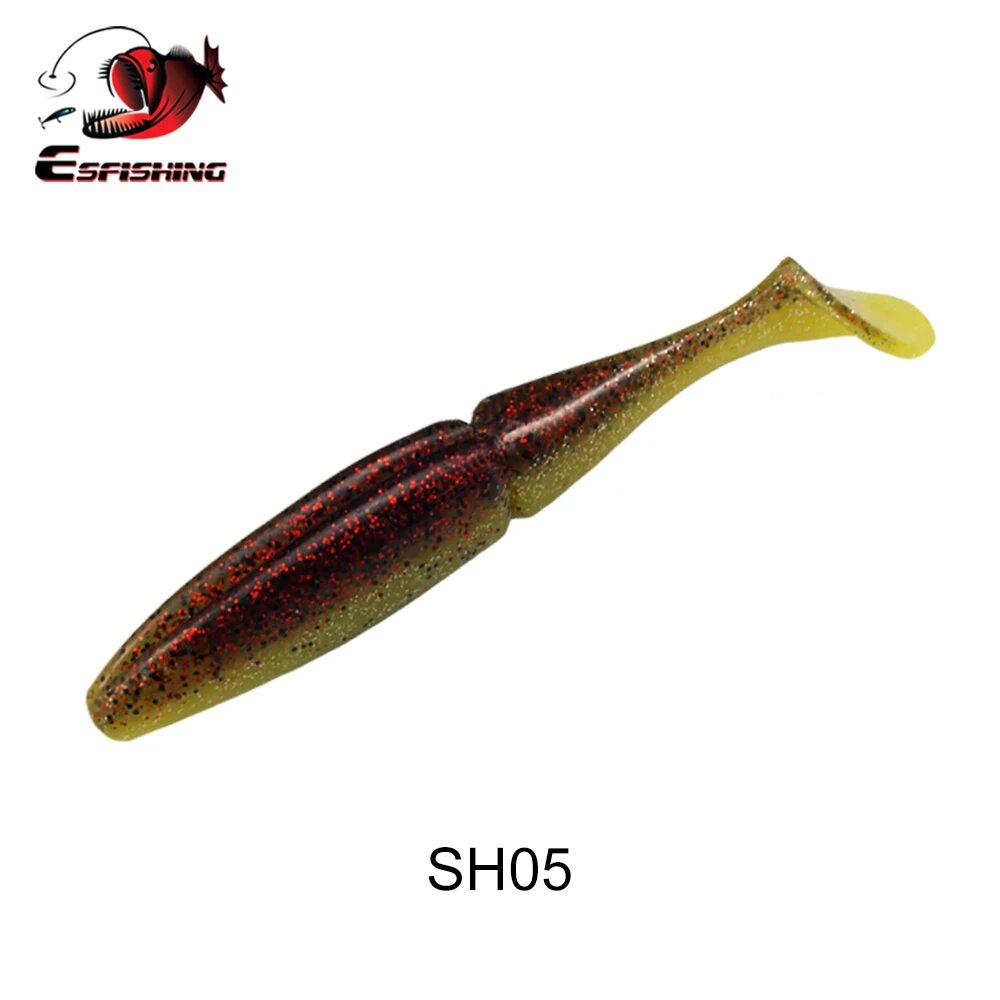 ESFISHING Easy Shiner Силиконовые приманки для ловли щуки 125mm 4pcs, SH05