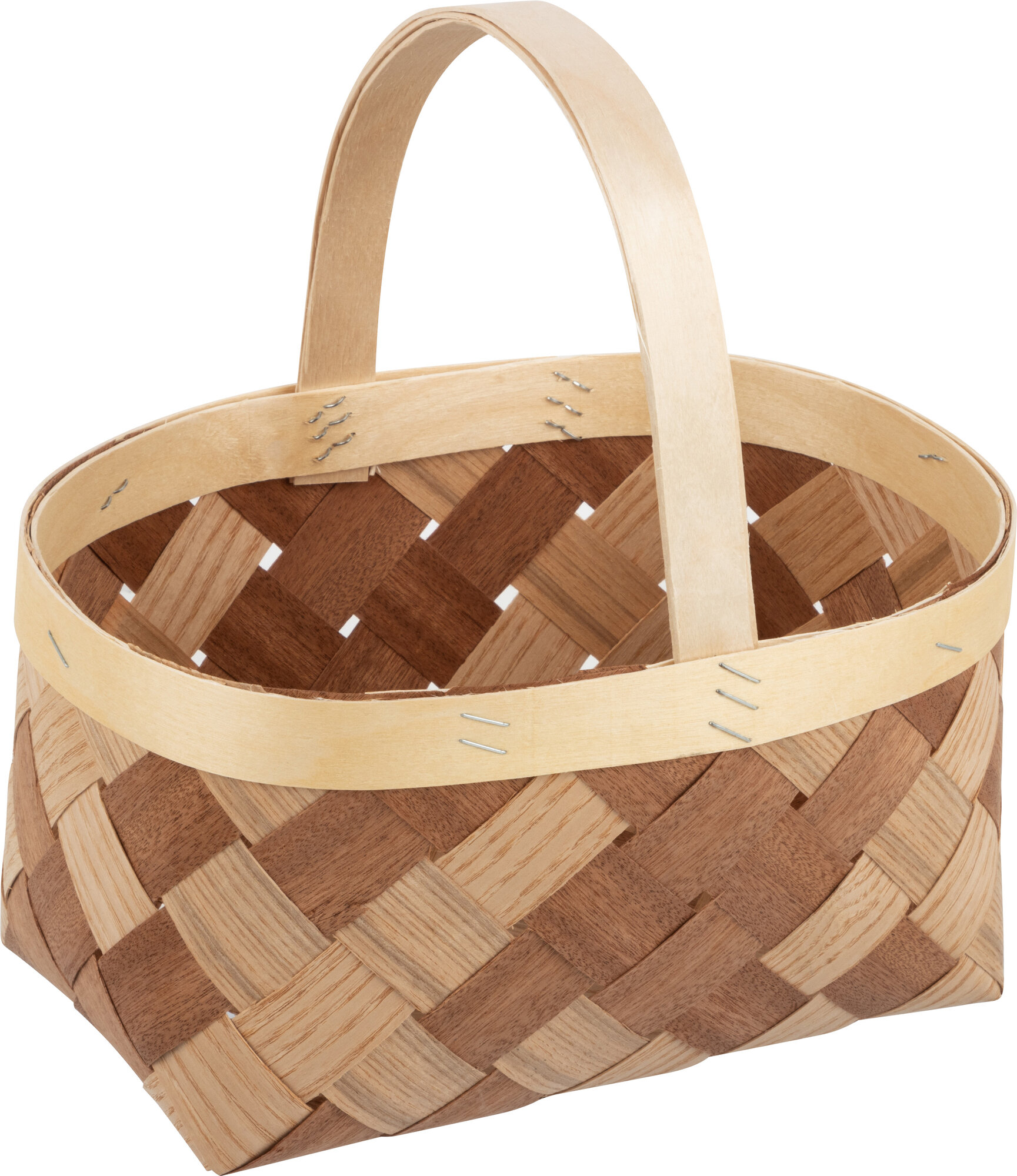 Корзина плетеная, из березы, объем: 10 л, цвета в ассортименте