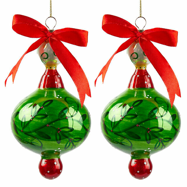 Набор стеклянных елочных игрушек Marvellous Xmas 15 см, 6 шт, подвеска, EDG, 6500211A774-набор