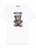 Футболка MOSCHINO Teddy Bear, размер 36, бежевый/белый