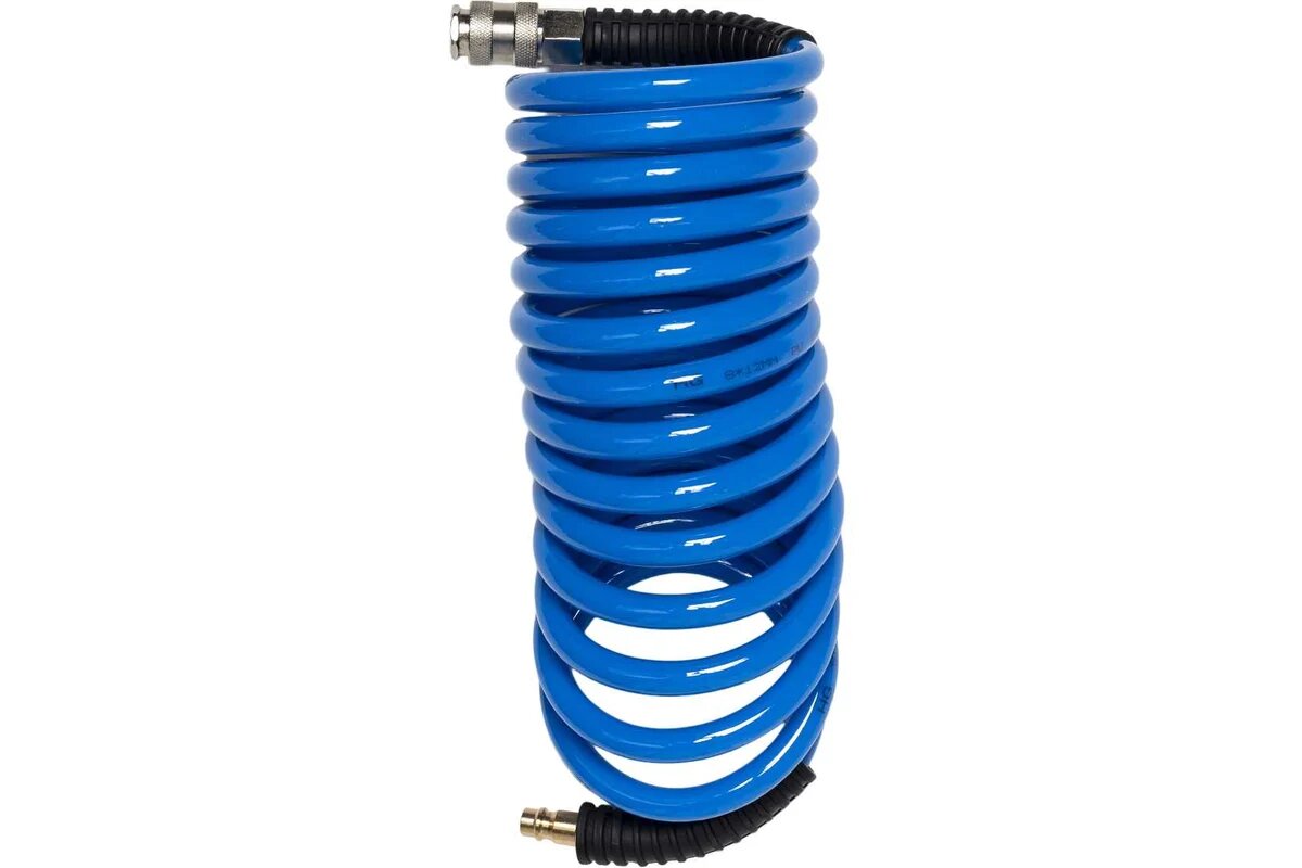 HG Шланг спиральный пневматический полиуретановый 8x12 мм, 5 м с фитингами 1899166