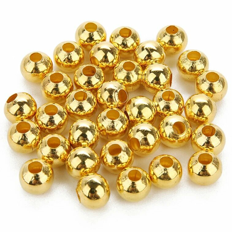 Бусины-разделители золотистые, 3 мм, gold plated, 1000 шт