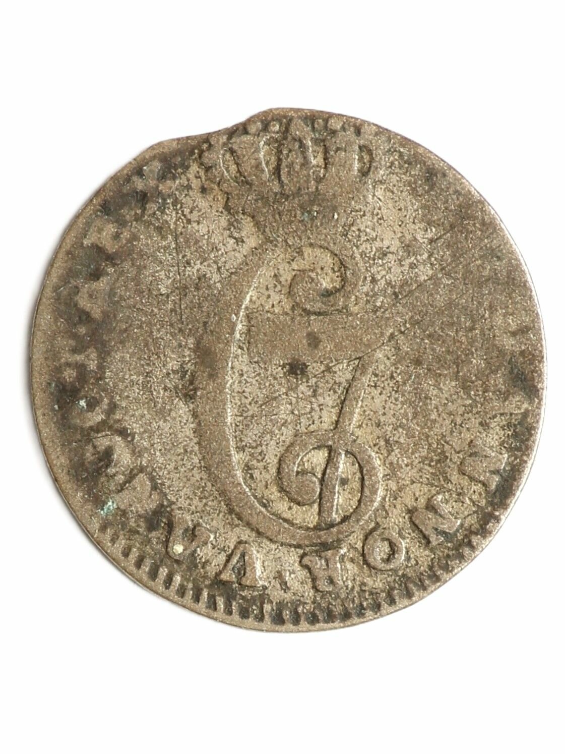 Монета Дания 2 Скиллинга 1782 Кристиан VII