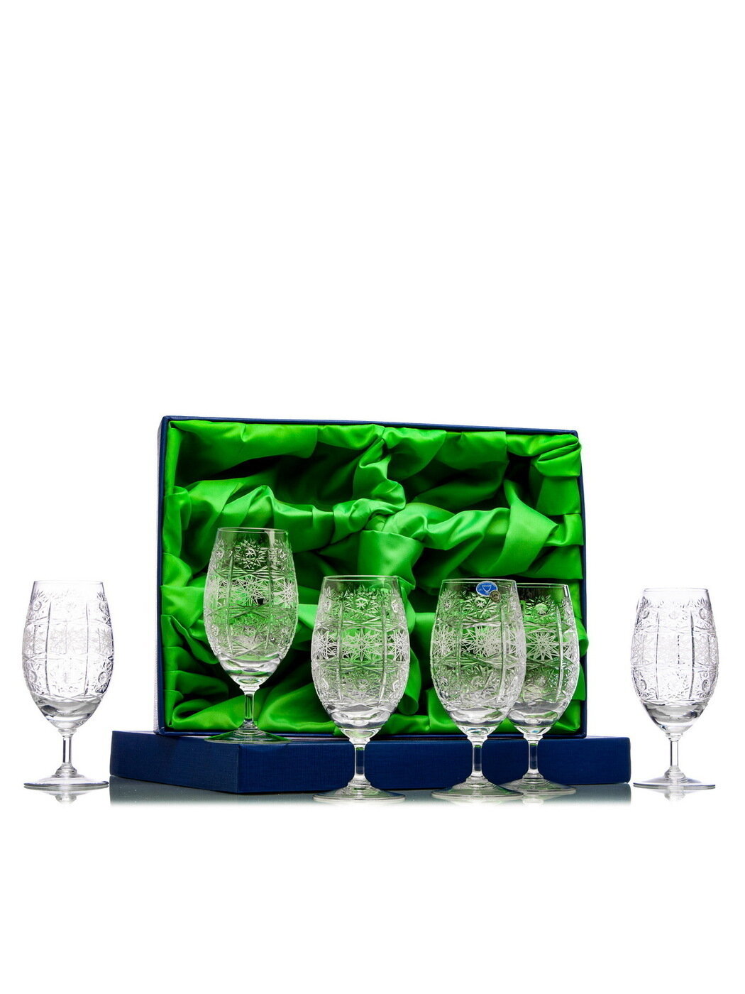 Бокалы хрустальные для напитков "Звезды" 340 мл 6 шт