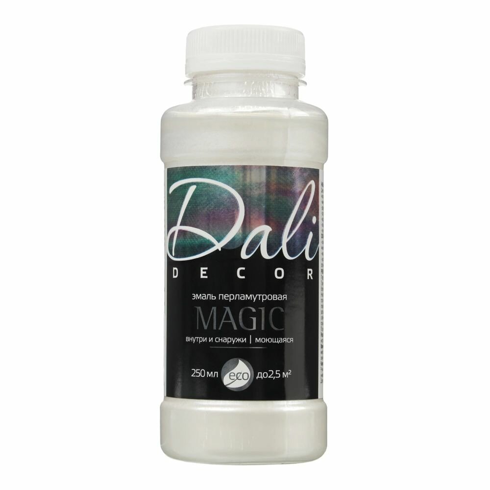 Эмаль перламутровая Dali-Decor Magic акриловая 0,25 л серебро