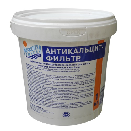 Средство для очистки оборудования Маркопул Кемиклс Антикальцит Фильтр 1 кг М48