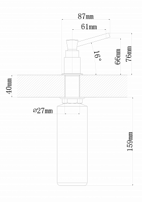 Диспенсер Florentina Каскад FL 703.725.0000.700