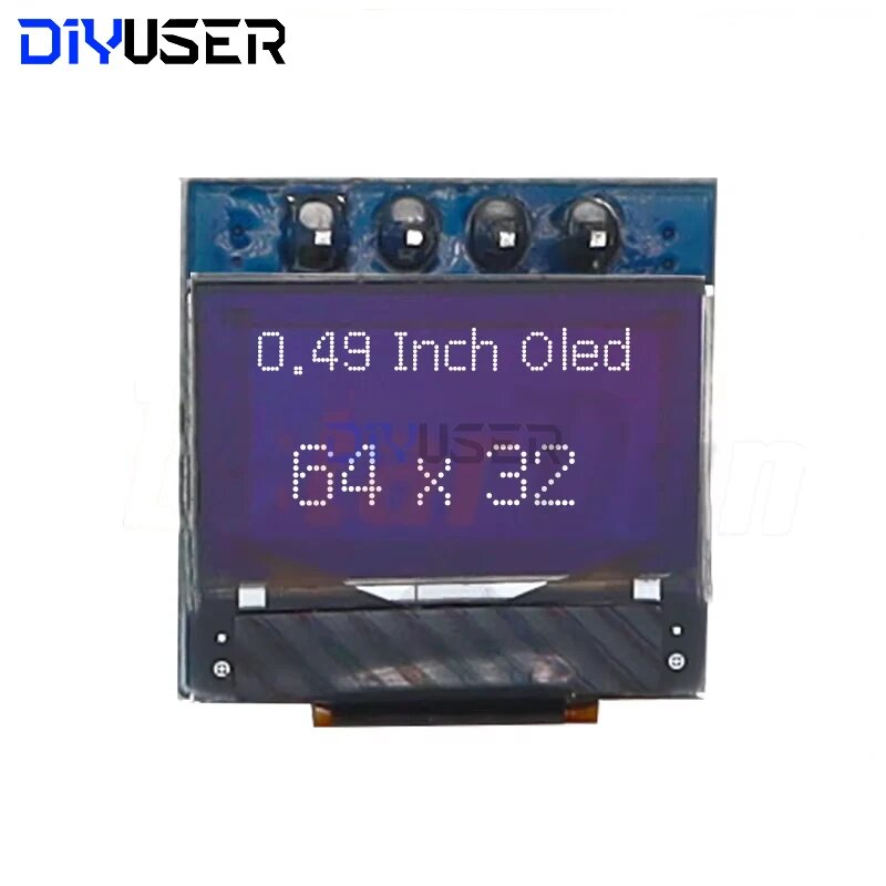 DIYUSER 0,49-дюймовый белый OLED-дисплей
