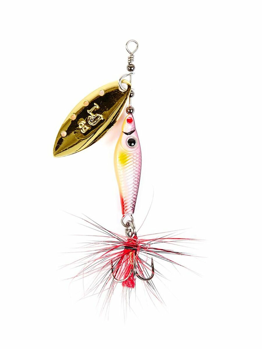 Блесна вращающаяся Lucky John TRIAN BLADE LONG 6.0г 002