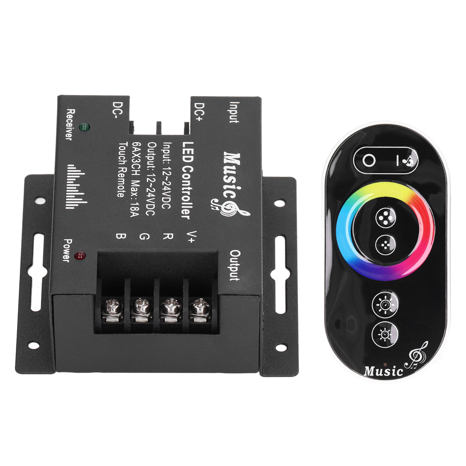 Светодиодный контроллер Музыкальный сенсорный контроллер Высокочувствительный контроллер RGB-ленты для домашнего бара