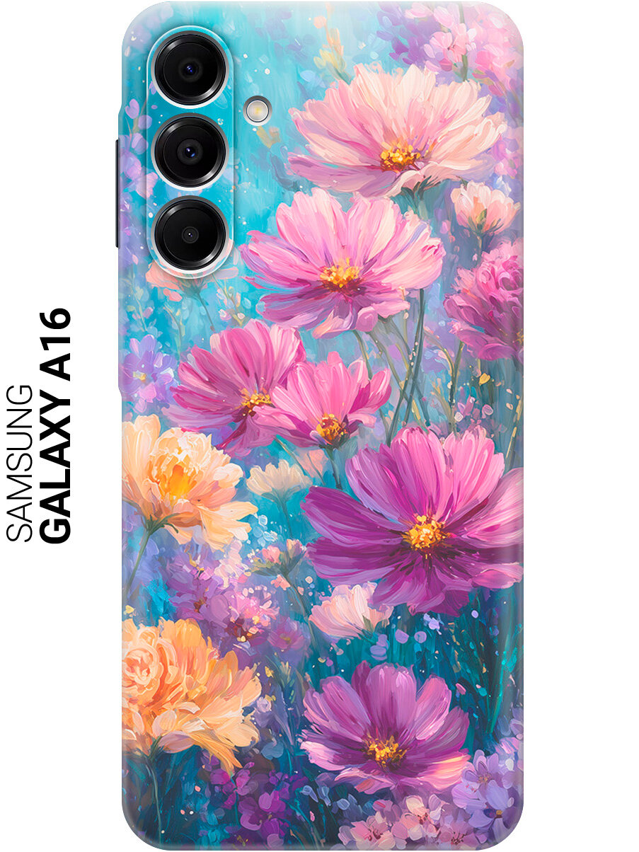 Силиконовый чехол на Samsung Galaxy A16 с принтом "Палитра полевых цветов"