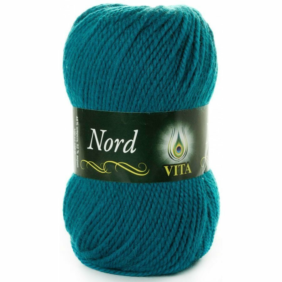 Пряжа Vita NORD 4776 т. бирюза (1 моток)