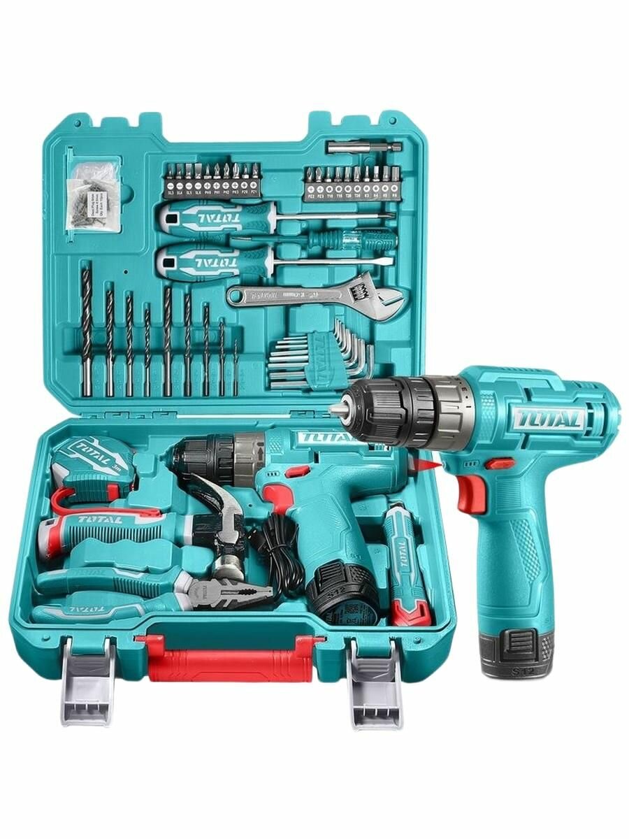 Набор TOTAL THKTHP10892, для авто, слесарный, монтажный, 89 предметов