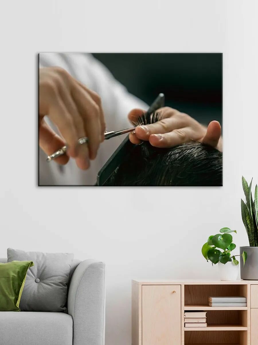 Картина на стену "Барбершоп", 70х50 см