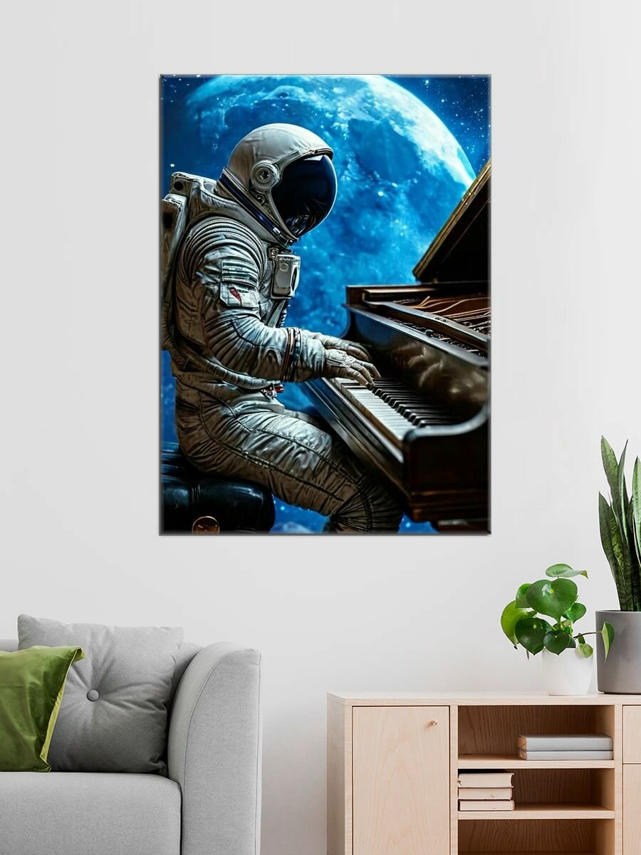 Картина на стену "Космонавты", 50х70 см