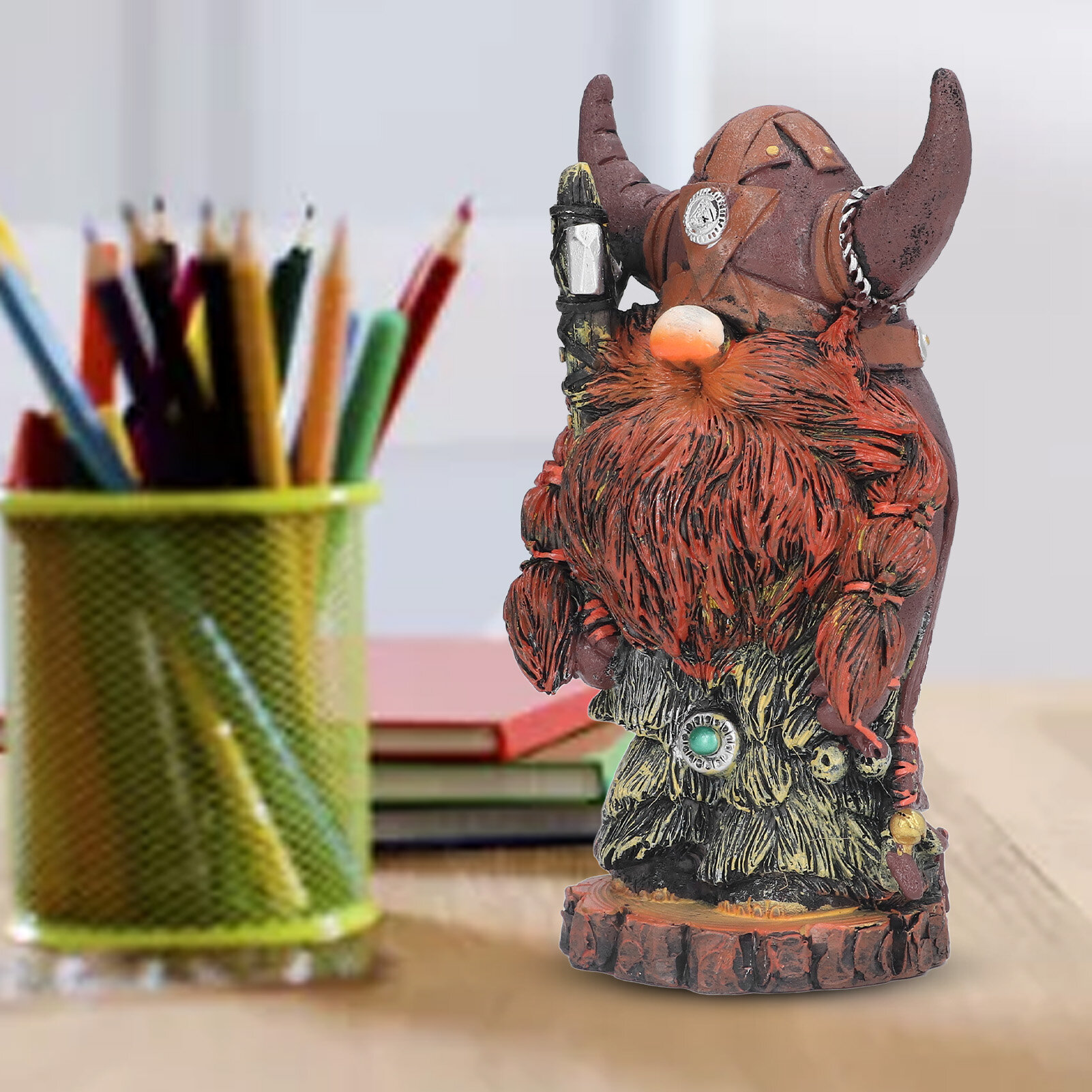 Викинг Воин Гном Кукла Орнамент Безликий Викинг Воин Гном Плюшевый Настольный Декор