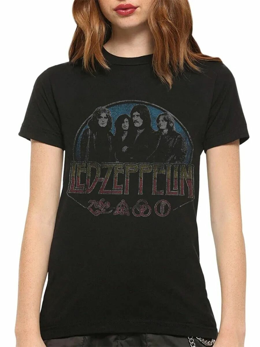 Футболка Рок / Led Zeppelin / Винтаж / Женская
