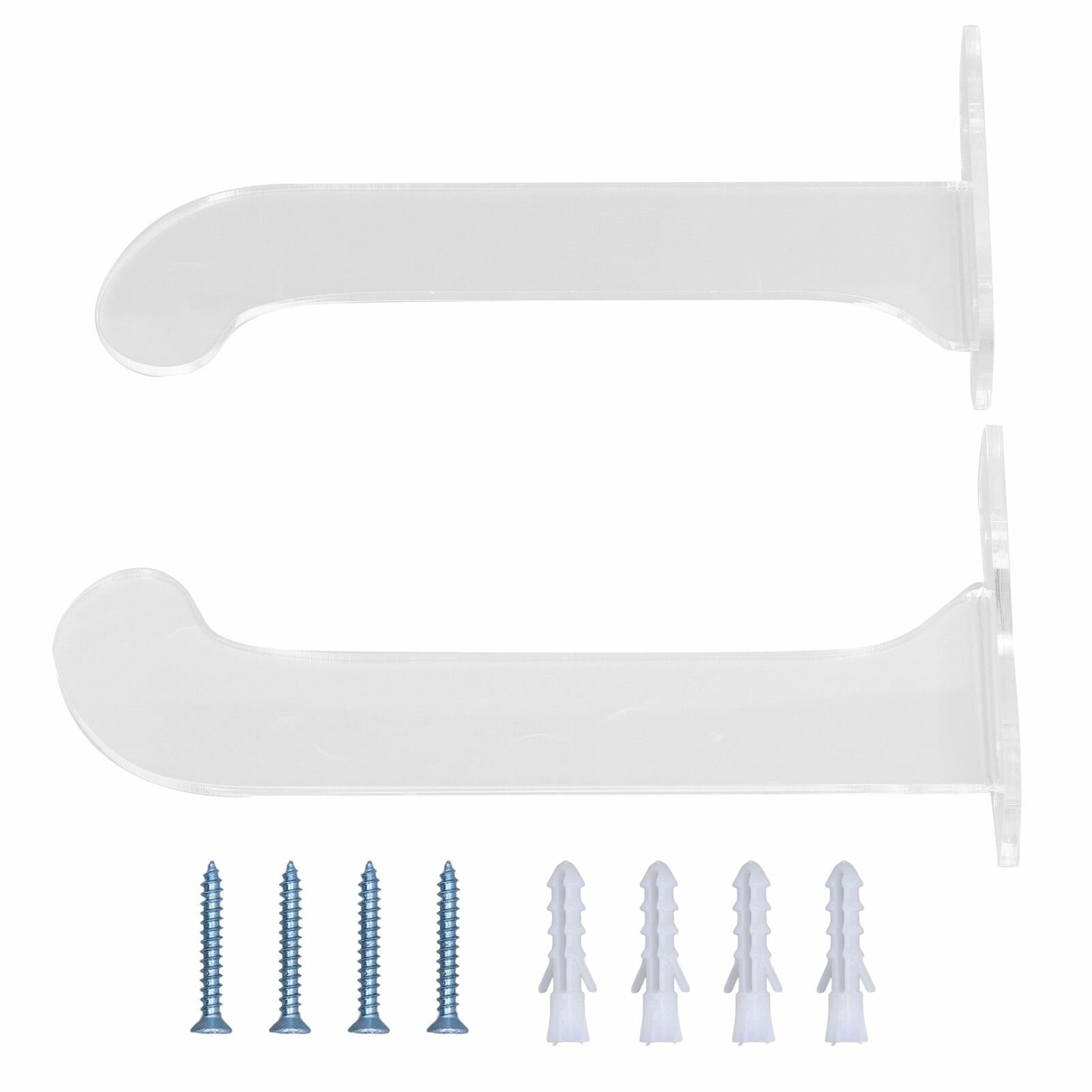 Настенный держатель для ковриков йоги, акриловый, прозрачный