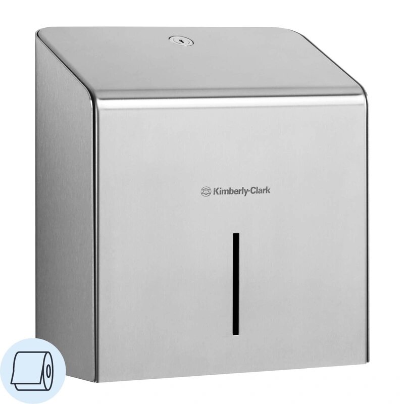 Диспенсер для туалетной бумаги в больших рул. Kimberly-Clark стальной 8974