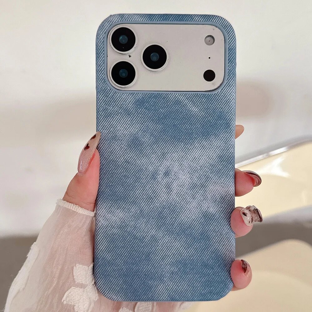 Чехол для iPhone 17 Pro Max, синий, тай-дай
