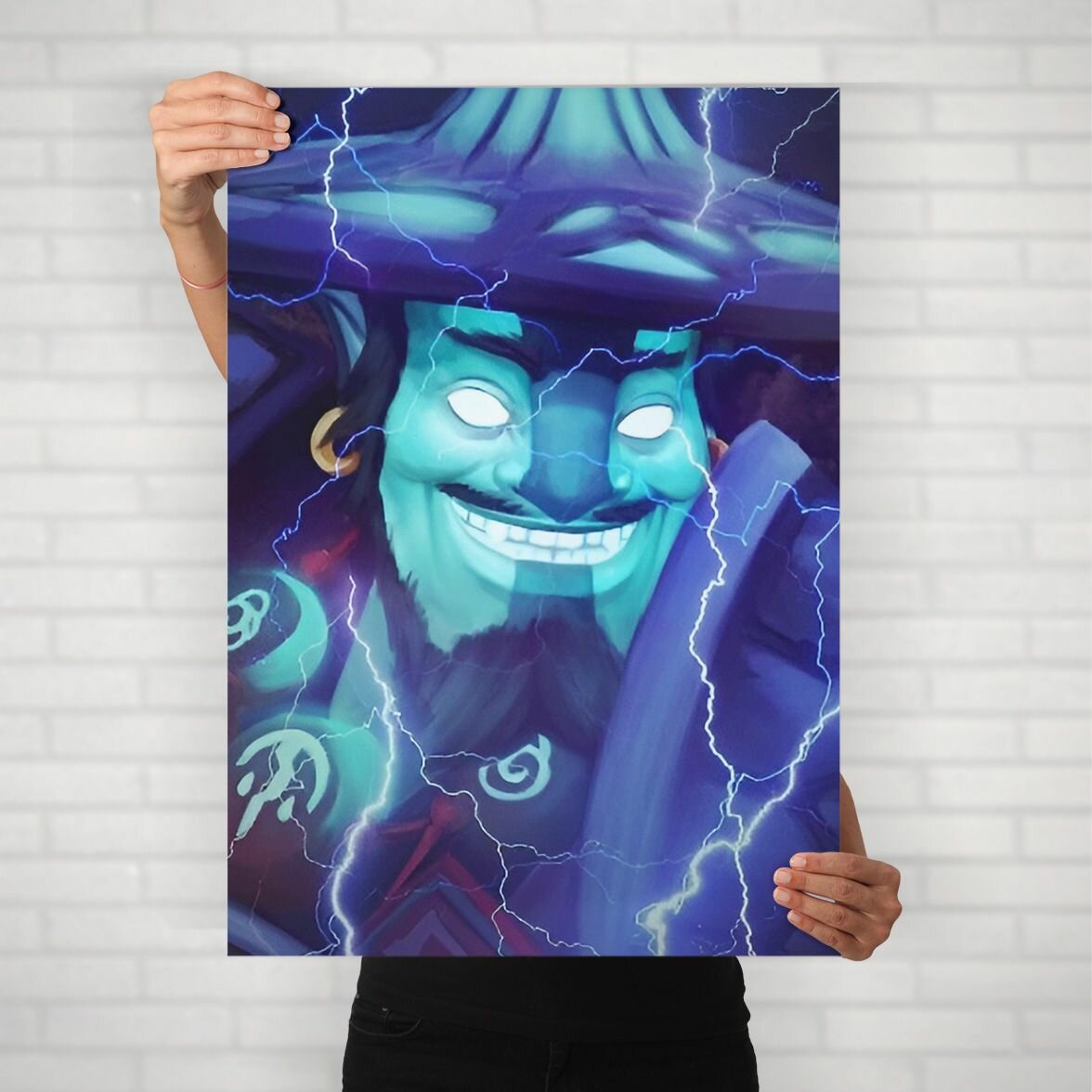 Плакат на стену для интерьера Dota 2 (Storm Spirit 2) - Постер по игре формата A2 (42х60 см)