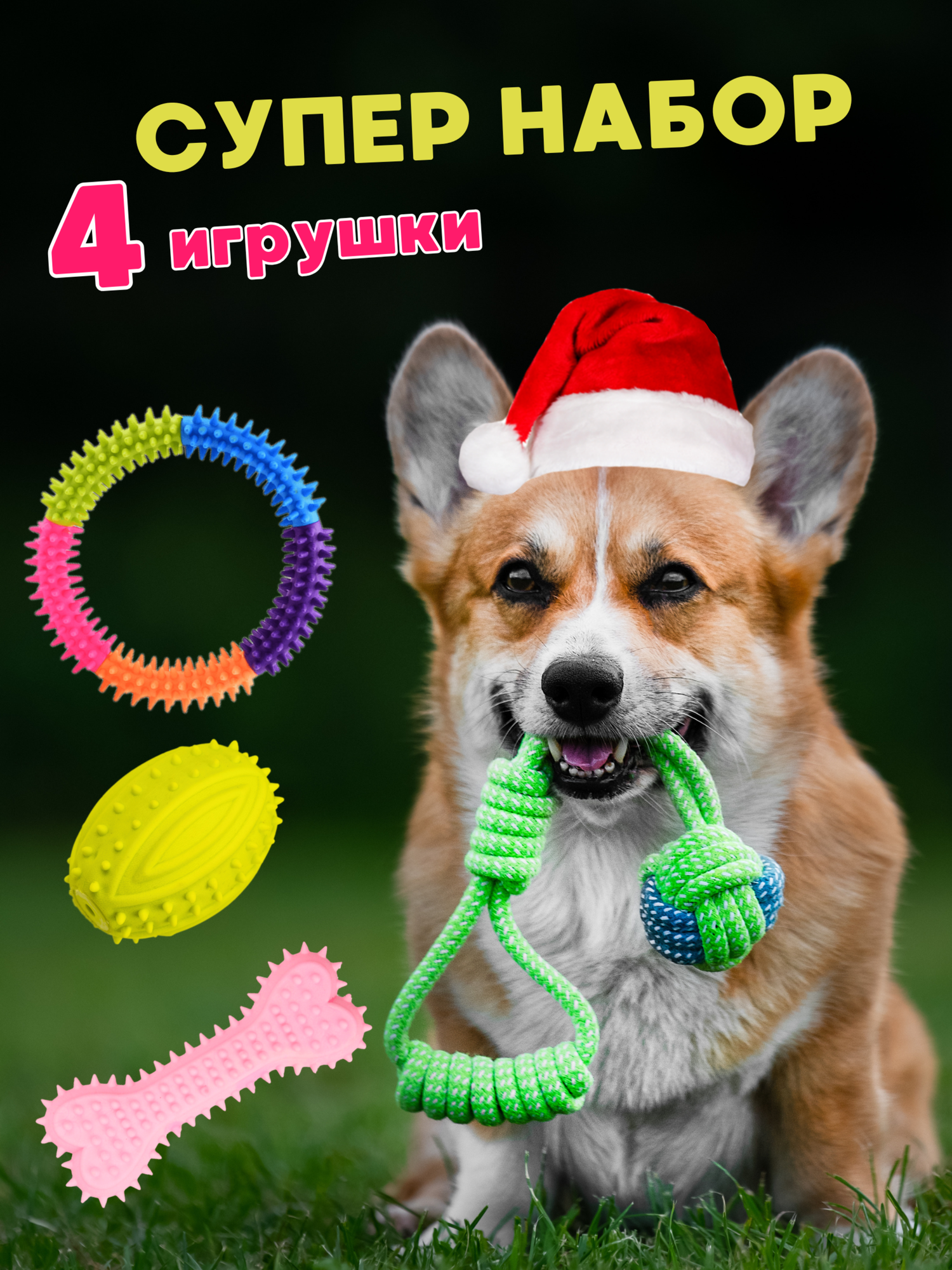 Набор игрушек для собак "Petberry"