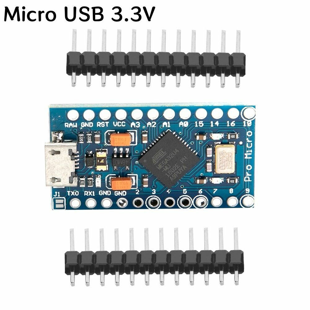Pro Micro ATMEGA32U4 Модуль 3.3В/8МГц Плата Для Arduino