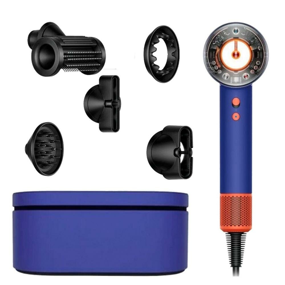 Фен Dyson Supersonic Nural HD16 (515160-01) Diffuser с кейсом, 5 насадок, IN, Vinca Blue/Topaz