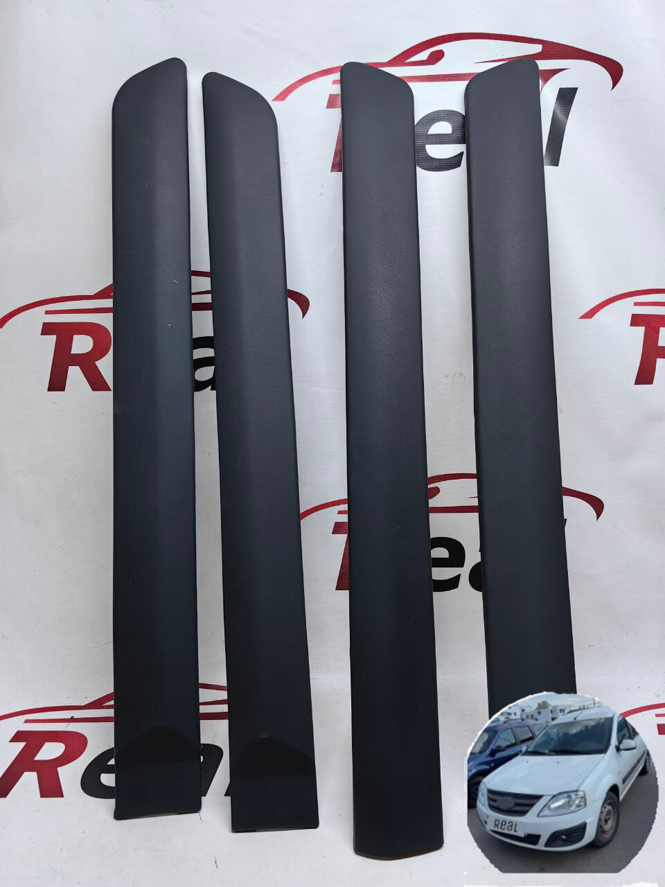 Молдинги дверей совместимы с логан 2009-2014, лар . комплект 4шт.