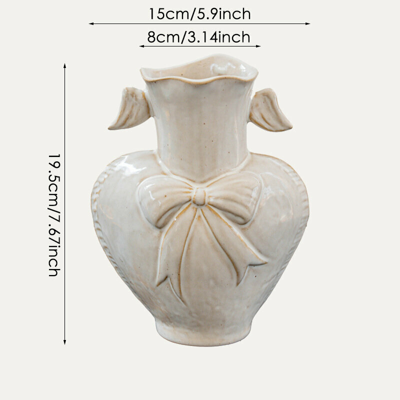 Скандинавская керамическая ваза — креативный элемент домашнего декора для тумбы под телевизор в гостиной, подходит для композиций из сухих цветов.