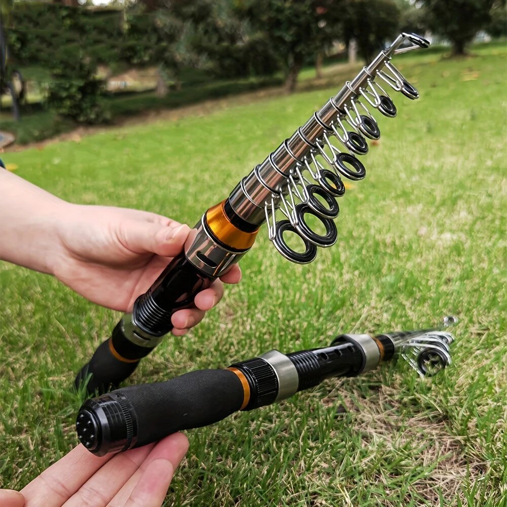 Ультра короткая мини-морская удочка для приманки, зимняя ледяная удочка, карманные телескопические удочки 1–2,3 м для путешествий, соленой и пресной воды