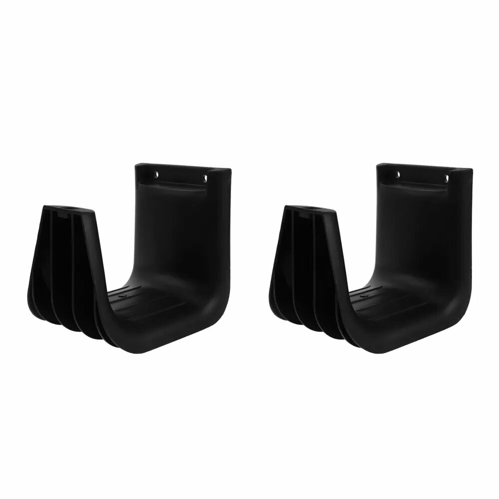 Пластиковый настенный держатель шланга пылесоса черный для удобного хранения