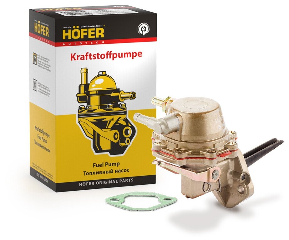 Бензонасос механический ГАЗ 3302, 3110 дв. 406 OEM 406.1106010 HOFER арт. HF 830 485