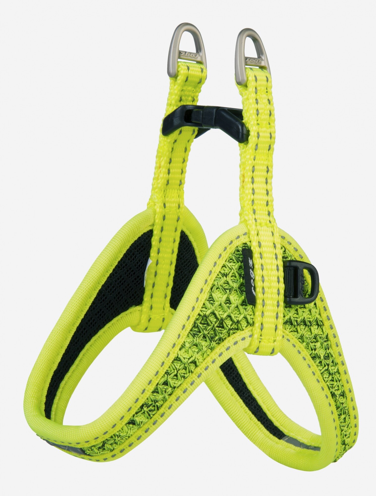 Шлейка Rogz разъемная "Utility", р-р XXS (обхват 32 см), ш: 1,2 см, лайм