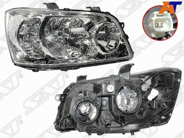 Фара Toyota Kluger V 03-07 (Справа/ Ксенон/Галоген/ Универсальная регулировка) Sat арт. ST130052
