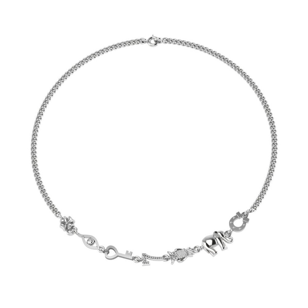 Браслет-цепочка, серебро, 925 проба