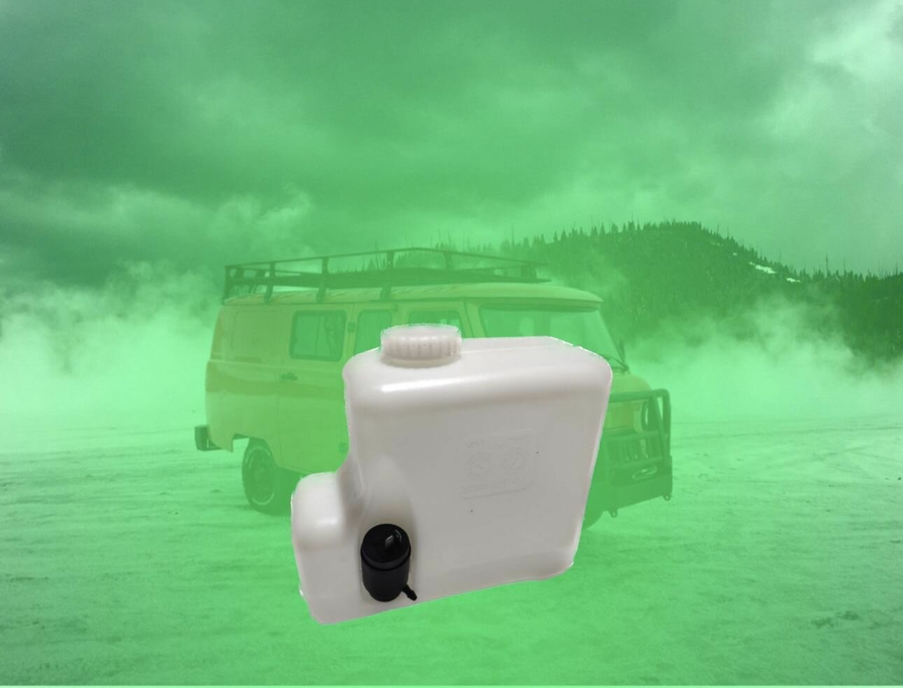 Бачок омывателя УАЗ 452 с увеличенным объемом