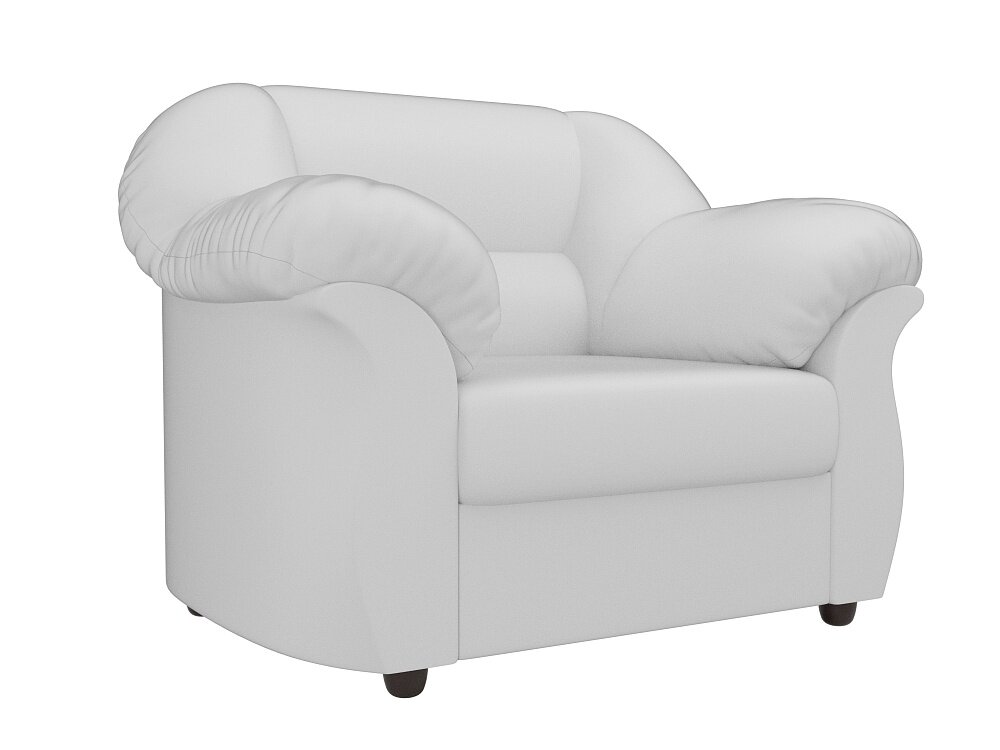 Кресло для отдыха Карнелла Белый Экокожа, 116х90х98 см