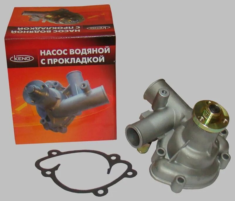 Насос водяной ГАЗ, УАЗ дв. 405, 406, 409 c ГУР (KENO)