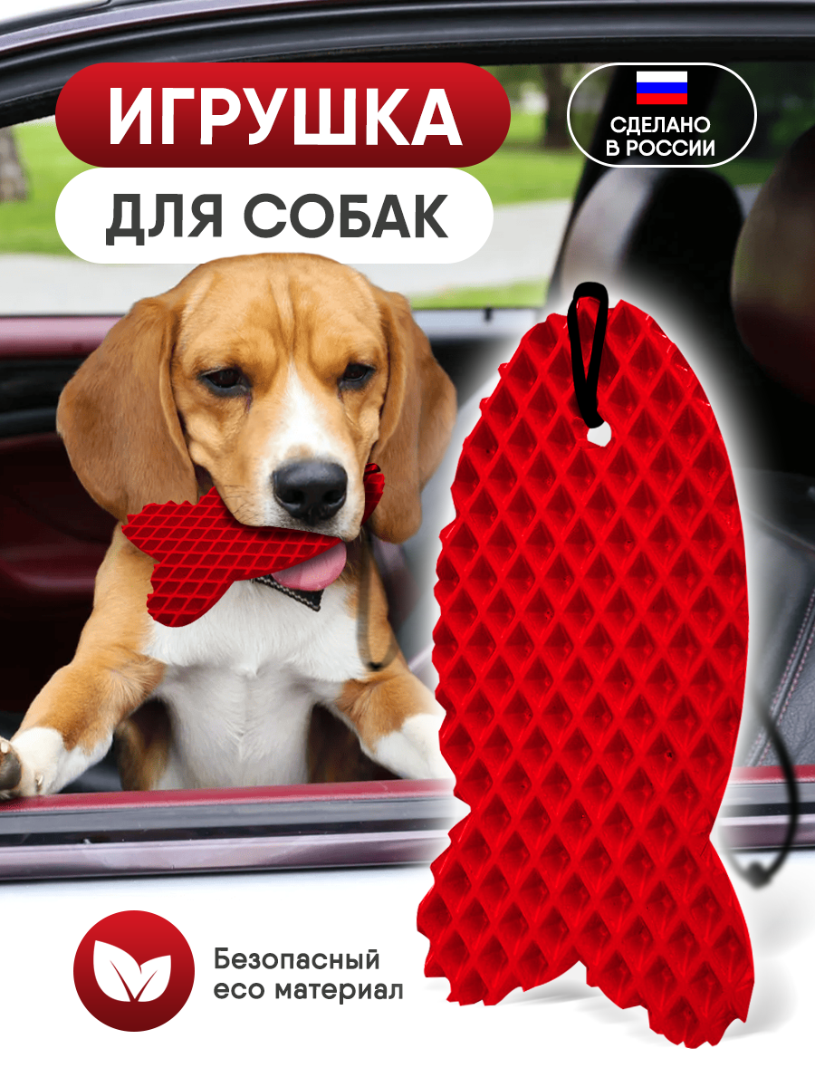 Игрушка для собак рыбка красная