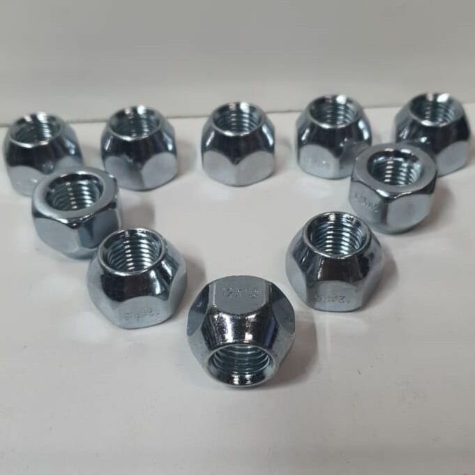 Гайка колёсная М12х1,5х17, конус без выступа, под 21 ключ, 10 штук