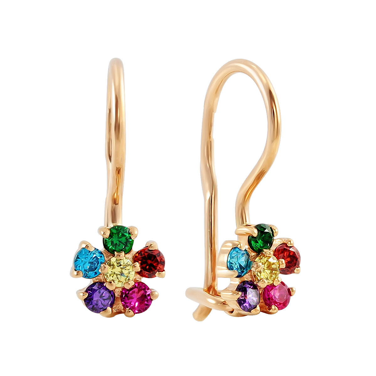 Серьги, золото, 585 проба