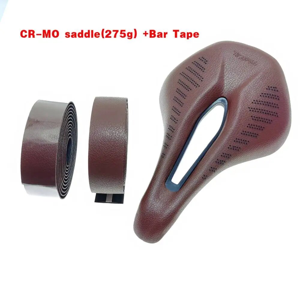 Ретро седло для горного велосипеда из кожи 155 мм Бордовый, Drak Br 275g VS bar