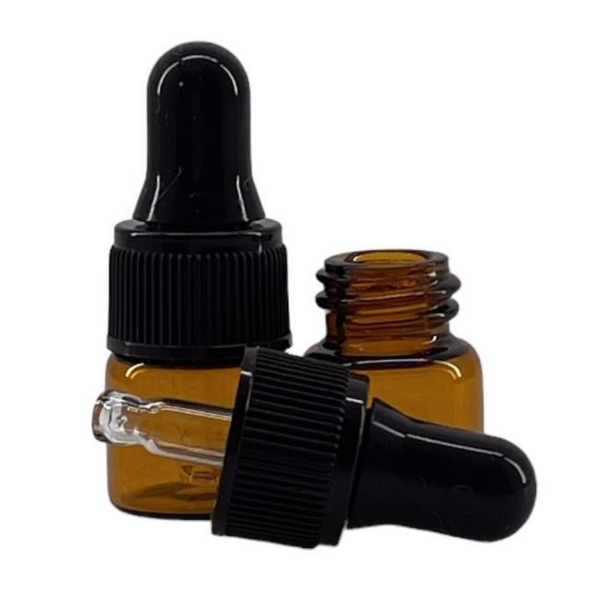 Набор пипеток для эфирных масел, флакон 1 мл, 30 штук, коричневое стекло