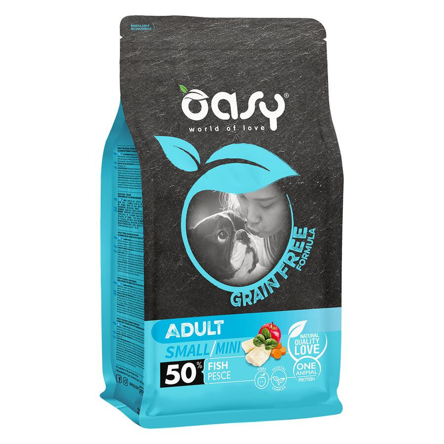 Полнорационный сухой корм для взрослых собак мелких пород Oasy Dry Grain Free Breed Professional с рыбой - 2,5 кг